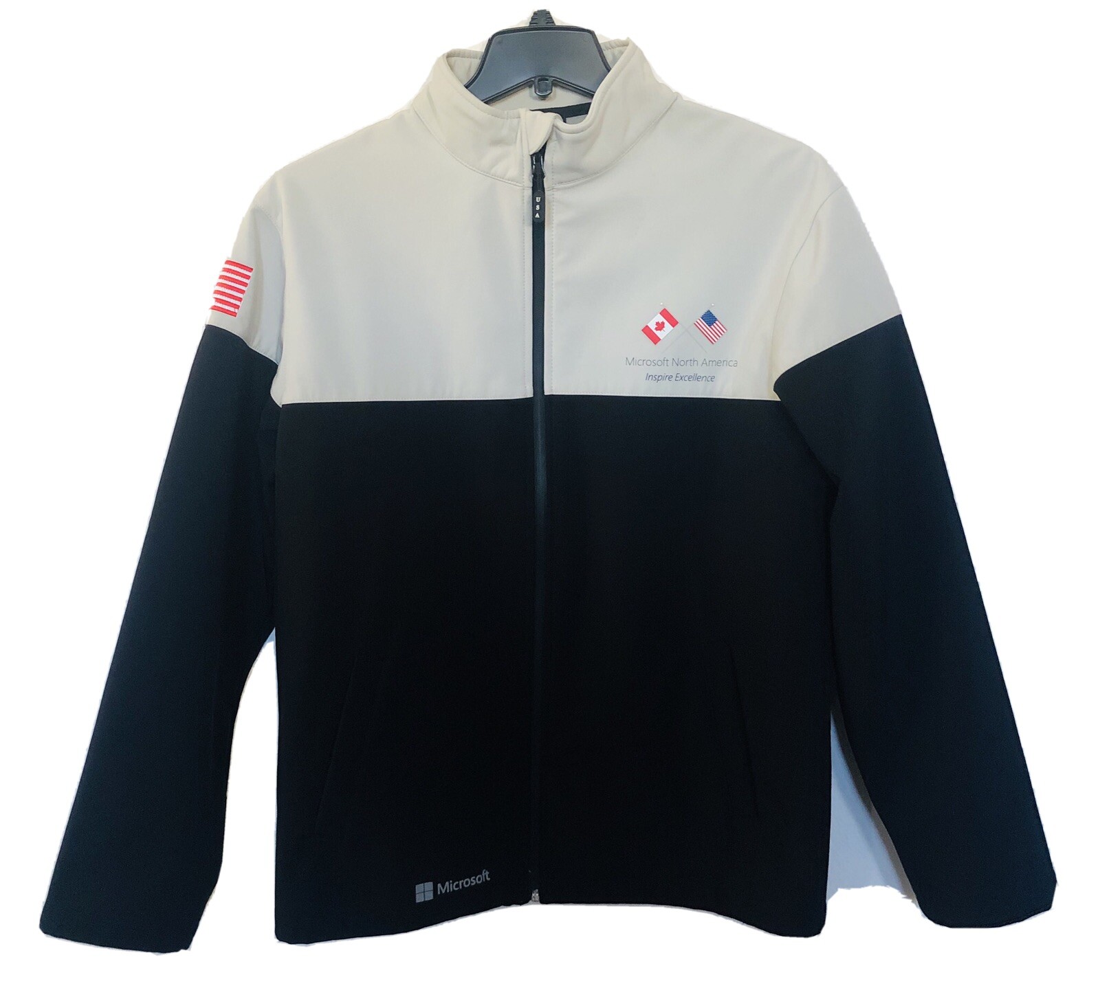 MICROSOFT JACKET OFFICIAL USA /CANADA FLAG NORTH AMERICA LIMITED ...