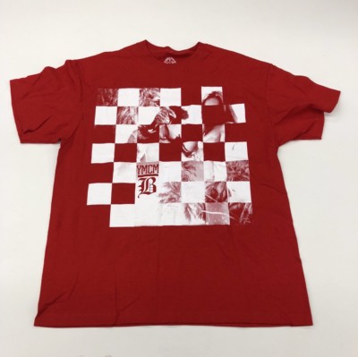 YMCMB Checkered Lion Sample T- Shirt Mens Size Large L SS Rare Free ...