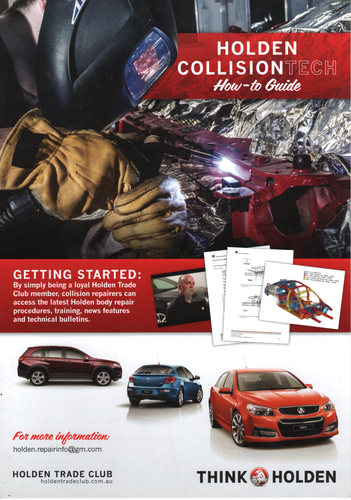 HOLDEN SALES BROCHURE COLLISION TECH FOR TRADE REPAIRERS' INFO TECH VF ...