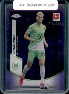 2022 Topps Tier One Bundesliga Jonas Wind /299 Chrome Shield Refractor ...