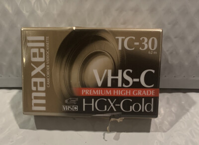 Maxwell VHS C TC-30 HGX GOLD Tapes Camcorder Video Cassette Premium | eBay