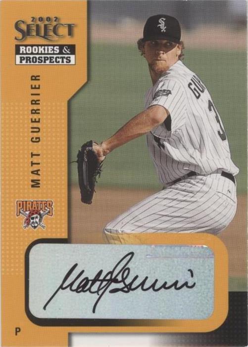 2002 Select Rookies & Prospects - Autographs Matt Guerrier #71 (AU) for ...