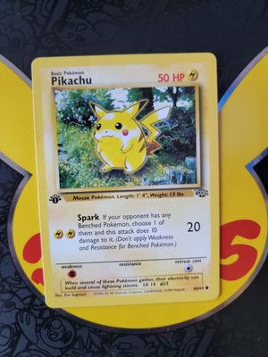 1st Edition Pokemon Card Pikachu Red Cheeks Jungle 60/64 Wizards | eBay