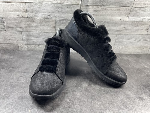 Bzees Golden Women Shoes Blue Black 9M Suede Slip On Comfort Ankle ...