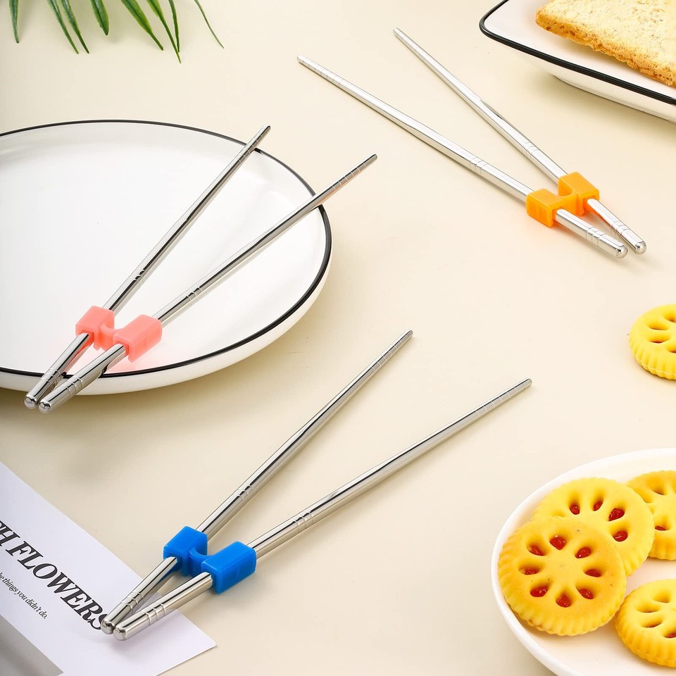 5 Pairs Reusable Chopstick Helpers Non Slippery Training Chopsticks For ...