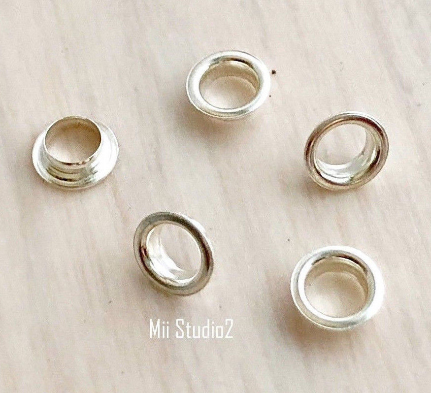 100pcs 2.7mm Hole Bead Grommet Sterling Silver G03s | eBay