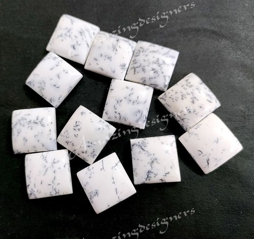 Square Cabochon Natural Dendrite Opal 5mm To 15mm Calibrated Loose ...
