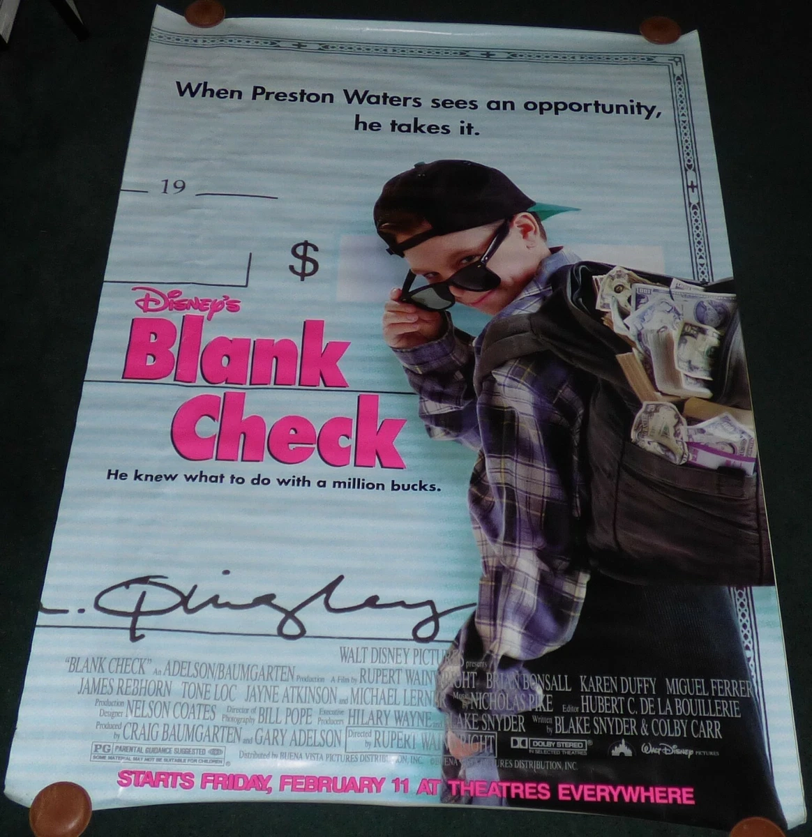 Blank Check Movie Poster