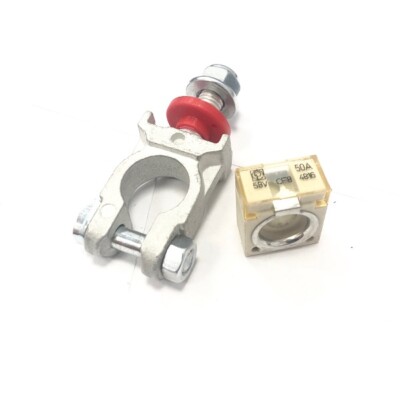 Ceramic Cube Fuse & Battery Terminal Holder - Heavy Duty Main Fuse 50 ...