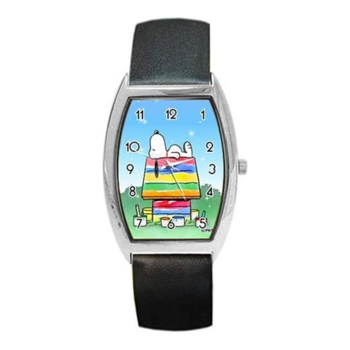 snoopy watch women barrel style watch rainbow | eBay