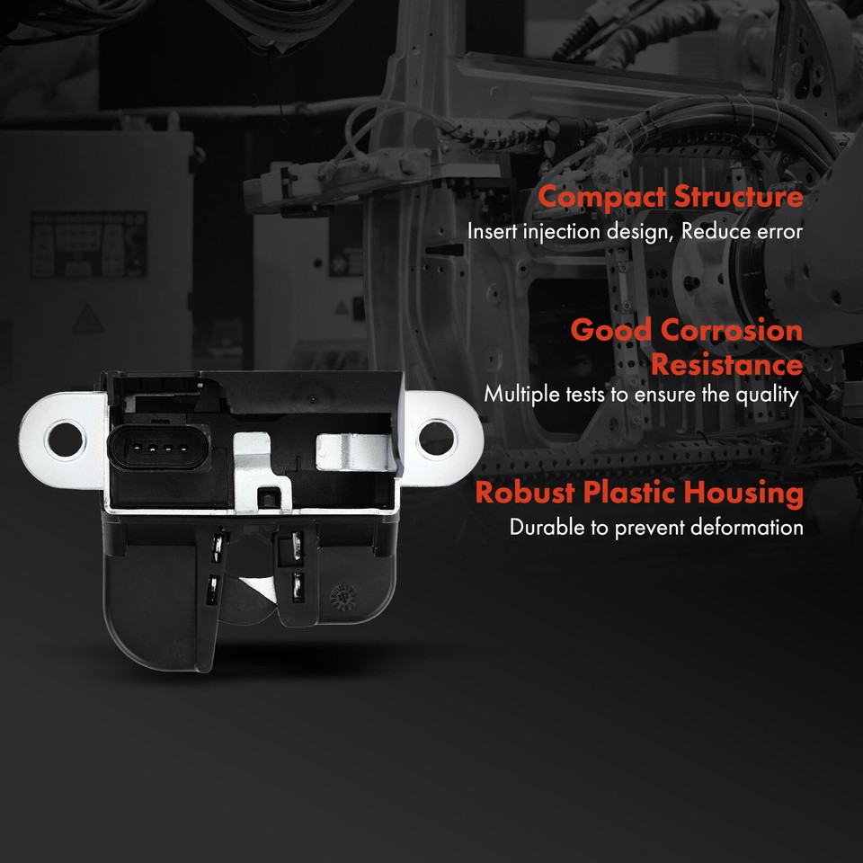 TAILGATE BOOT LOCK LATCH CATCH ACTUATOR FOR VW GOLF 5/6 PASSAT TOURAN ...