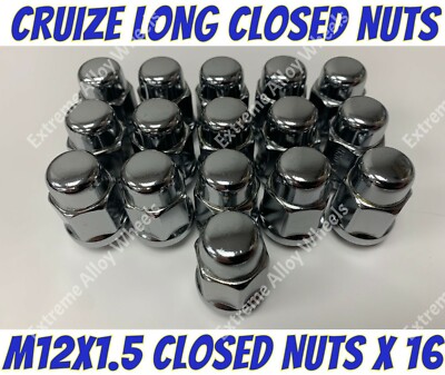 Alloy Wheel Bulge Nuts x 16 M12x1.5 Kia Picanto Pregio Pro Ceed Rio ...