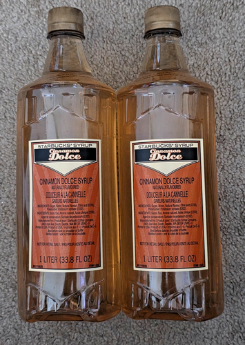 TWO Starbucks Cinnamon Dolce Syrup - 1L BB:NOV 2025 | eBay