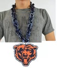 Chicago Bears Big Fan Chain 3D Evo Foam Logo Blue Chain Necklace Fast ...