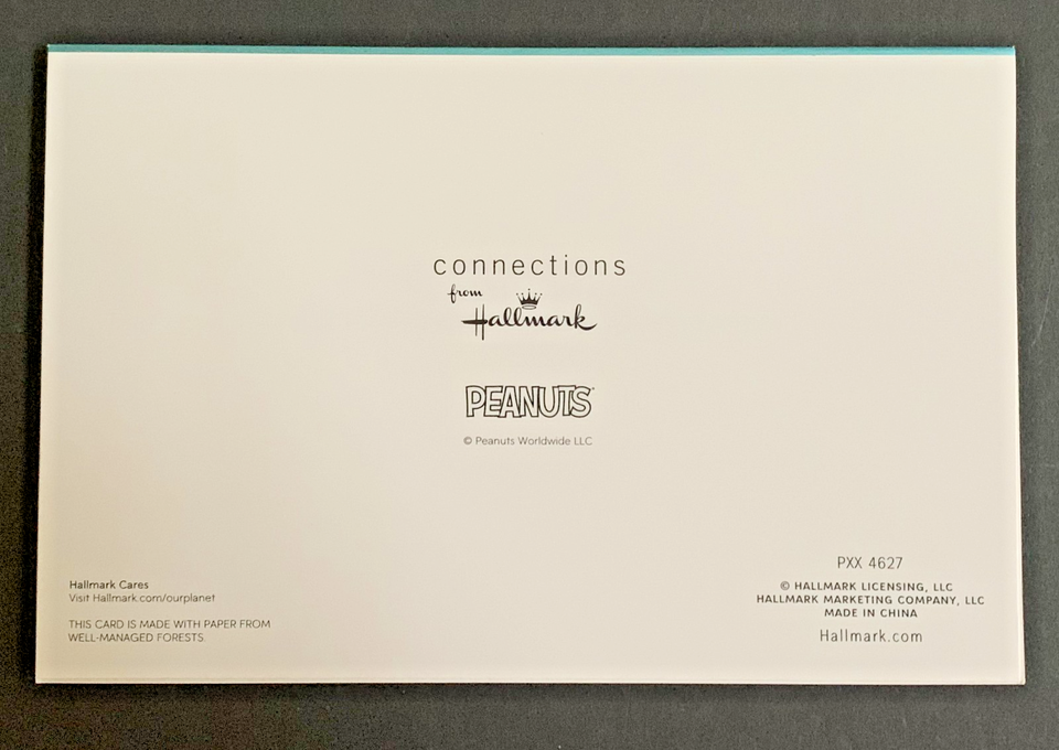 VTG PEANUTS Hallmark CHRISTMAS CARDS snoopy yellow birds envelopes lot ...