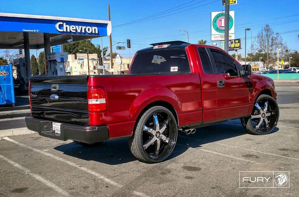 28" Diablo Wheels Fury Black with Chrome Insert Rims | eBay