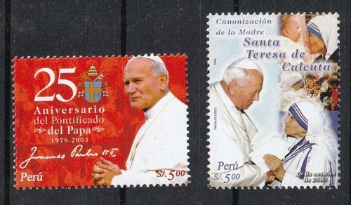 Peru 2004 Pope John Paul II Pontification, Mother Teresa Canonization ...
