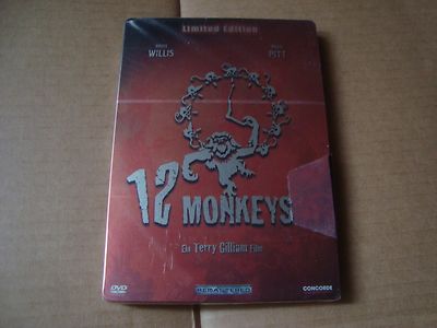 12 Monkeys DVD SteelBook NEW&SEALED Brad Pitt Bruce Willis Terry ...