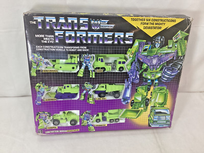 1985 Vintage G1 Transformers Devastator Gift Set Constructicons ...
