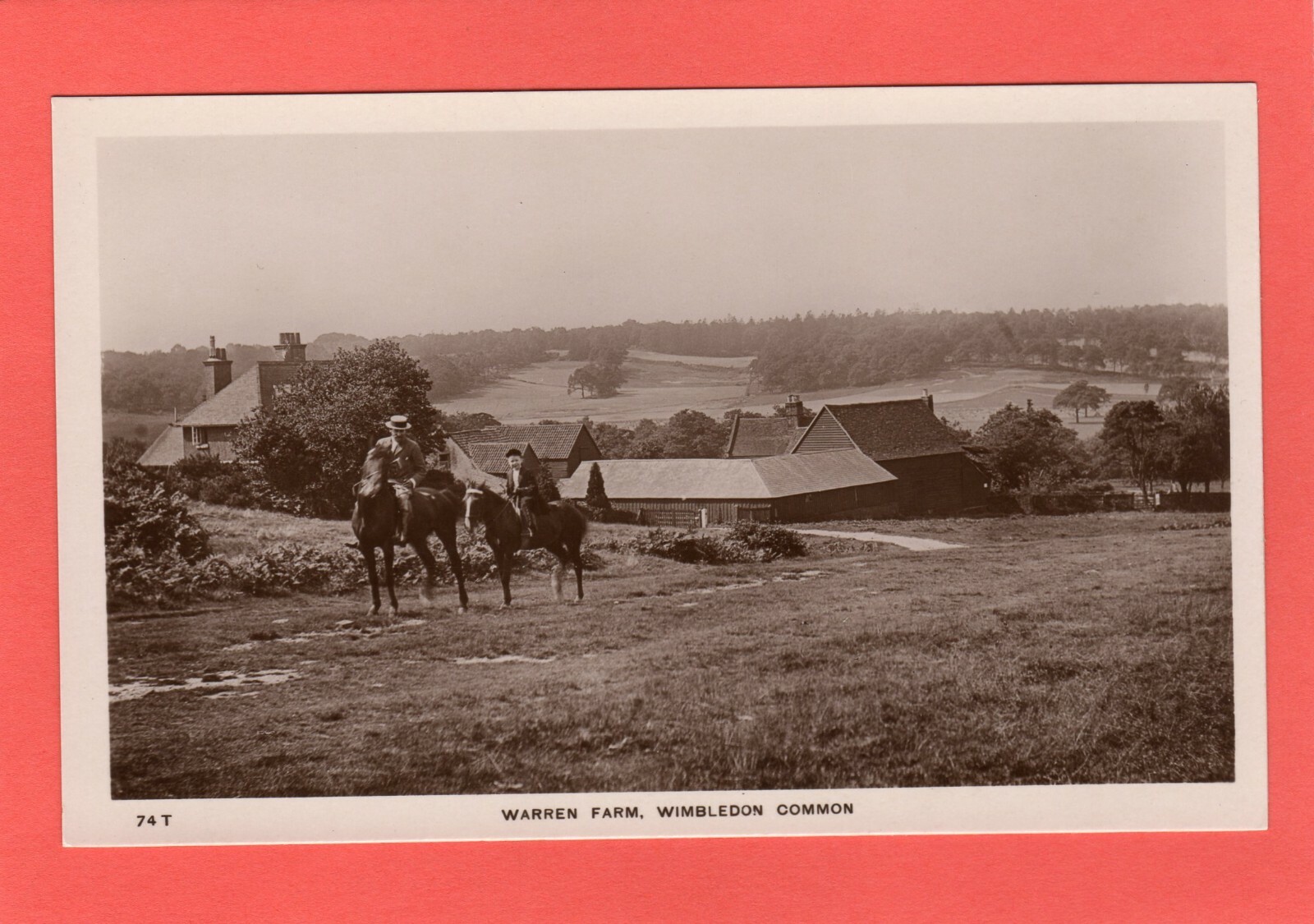 Warren Farm Wimbledon Common Horse London RP pc unused Trim Ref S106 ...