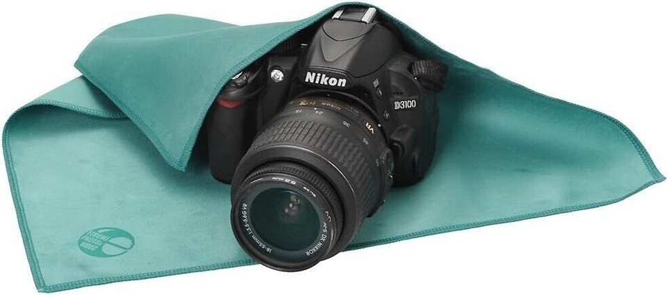 ETSUMI Cleaning Cloth Micro Deer epi cross L 350 X 370mm Green E JAPAN ...