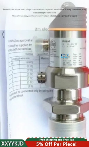 Brand new IFM PI1697 Pressure Sensor PI1697 | eBay