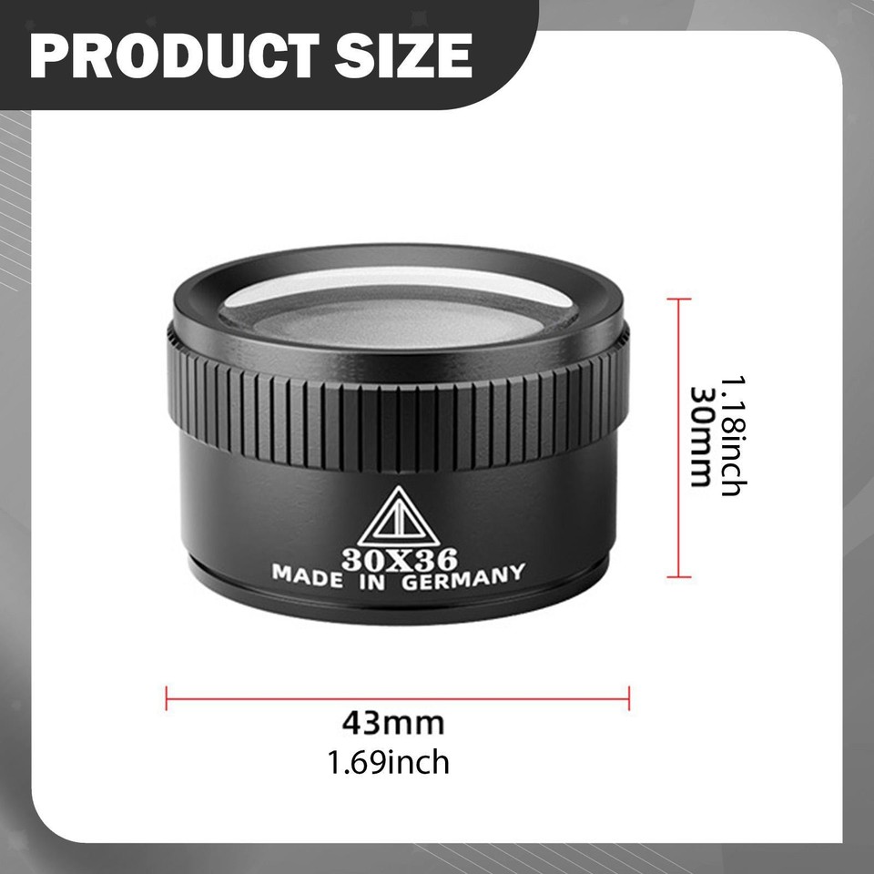 Loupe de poche portable grossissement 30x pour la réparation de loupes ...
