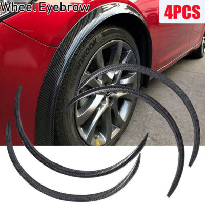 4x Car Wheel Eyebrow Arch Trim Lip Fender Flares Protector Accessories ...