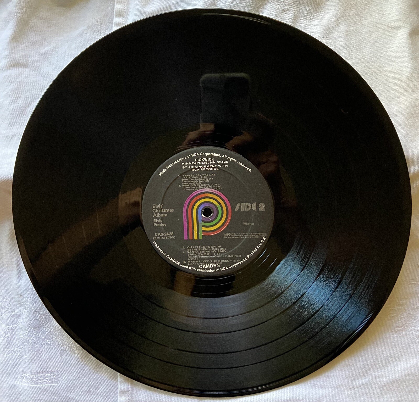 ELVIS' CHRISTMAS ALBUM, RARE ELVIS PRESLEY 1970 LP Pickwick CAS-2428 | eBay