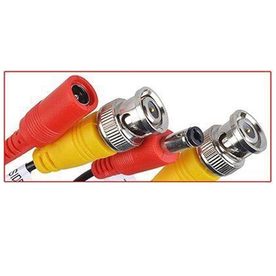 5M 10M 15M-50M BNC DC Power Video Lead CCTV Security Camera DVR ...