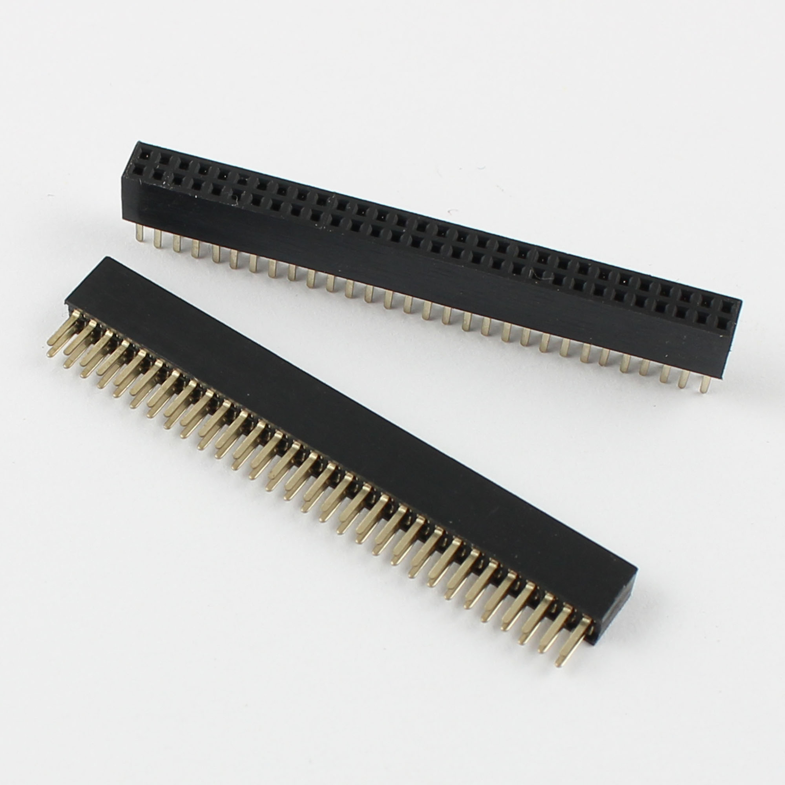 5Pcs Gold Plated 1.27mm Pitch Double Row 2x30 Pin 60 Pin Female Header ...