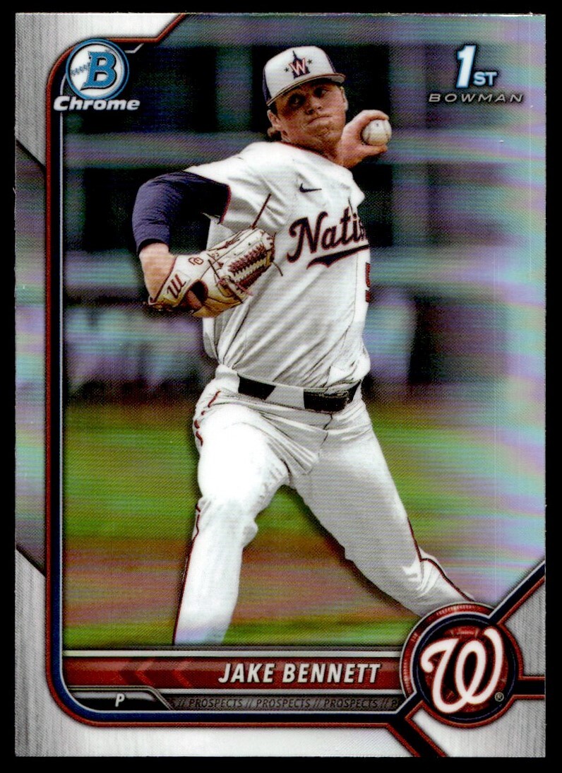 2022 Bowman Chrome Refractor Jake Bennett Rookie G29 Washington ...
