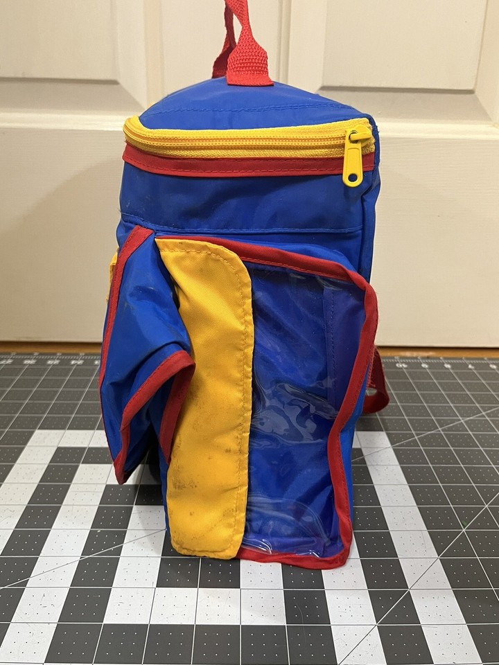 1999 Fisher-Price Stow'n Go Toddler Booster Seat Backpack Bag Box ...