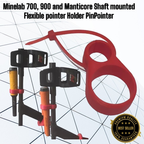 Minelab 700, 900 and Manticore Shaft mounted Flexible pointer Holder ...