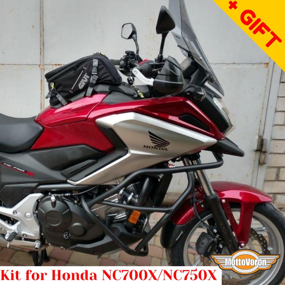 For Honda NC750X Crash bars NC700X Rack luggage system NC750XA NC700XA ...