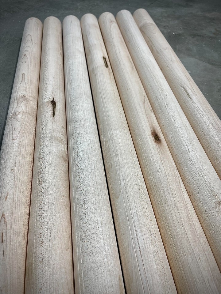 2"x36" *FACTORY-SECOND* Premium Hard Maple Dowel *Kiln Dried* Turning Wood | eBay