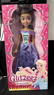 Glitzeez Princess Doll NIB Brown Eyed Brunette 18" Doll | eBay
