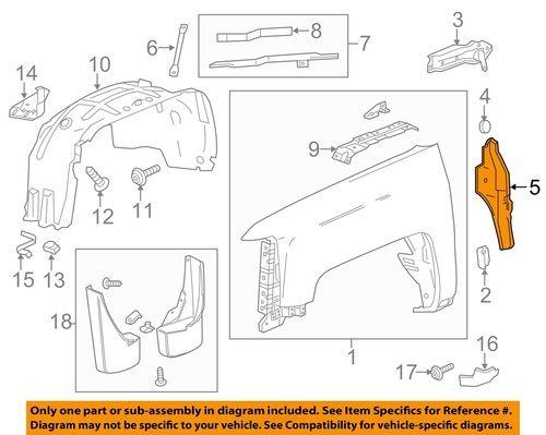 GM OEM Fender-Rear Insulator Left 84342552 | eBay