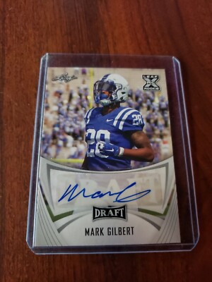 MARK GILBERT 2021 Leaf Draft XRC SP ROOKIE Auto Duke Lions Steelers RC ...