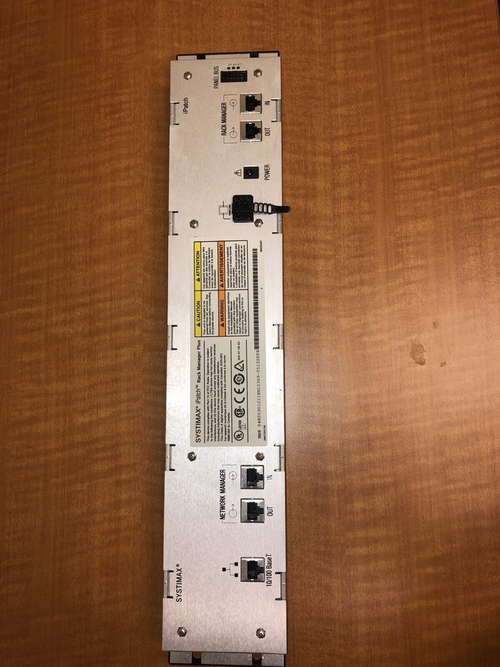 SYSTIMAX IPATCH RACK MANAGER PLUS SYSTIMAX - IPRCKMGR-PLUS - IPATCH ...