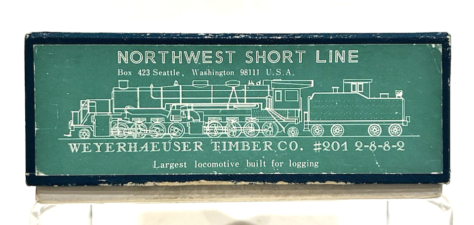 HO Brass Northwest Short Line NWSL Weyerhaeuser Timber Co. 2-8-8-2 ...