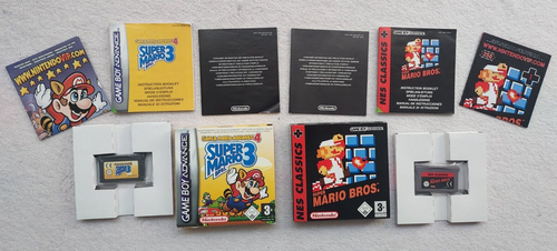 Game Boy Advance GBA Super Mario Bros 3 4 NES Classics Boxed Manual ...