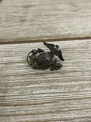 USMC Enlisted Emblem Single Screw-Back Pin | eBay