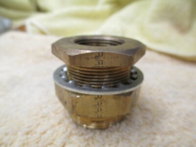 Parker Brass Anchor Coupling 13Y871 3/4" FNPT X FNPT 3/4" Pipe, 207ACBH ...
