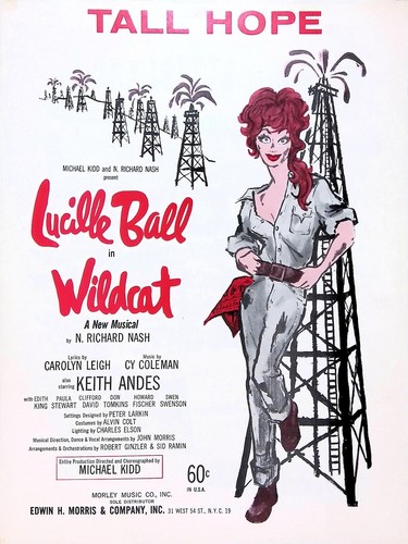Tall Hope Sheet Music Wildcat Lucille Ball 1960 Broadway Musical Flop Cy Coleman | eBay