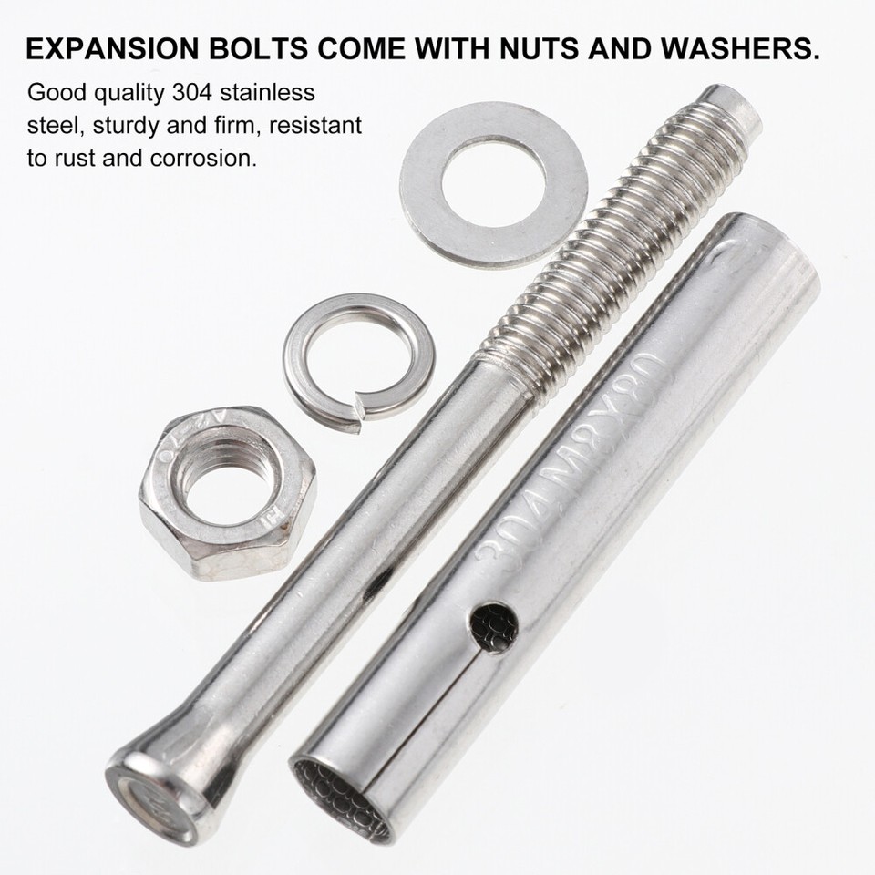 Set of 3 Outlet Expansion Bolt Burr-free Bolts Concrete Anchor Kit | eBay