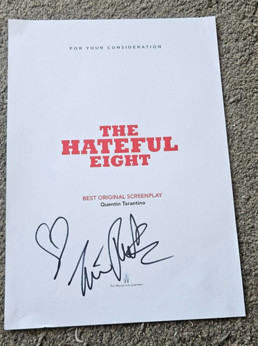 SIGNED TIM ROTH HATEFUL EIGHT SCRIPT COVER CHARITY AUCTION OSVALDO FULL ...