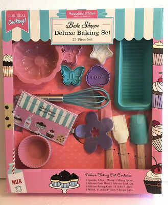 NEW HANDSTAND KITCHEN Baking 25 Piece Set for KIDS Family Activity ...