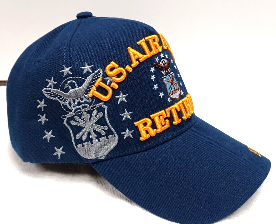 U.S. AIR FORCE RETIRED HAT MILITARY HAT CAP NAVYBLUE | eBay