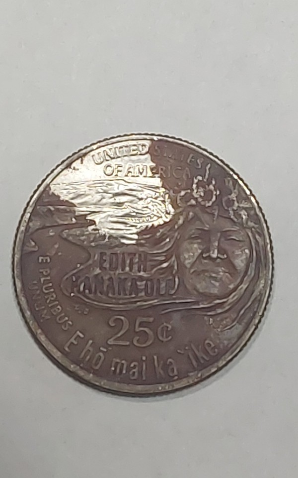 2023 P Quarter Error missing clad back. Edith Kanaka‘ole Quarter Copper ...